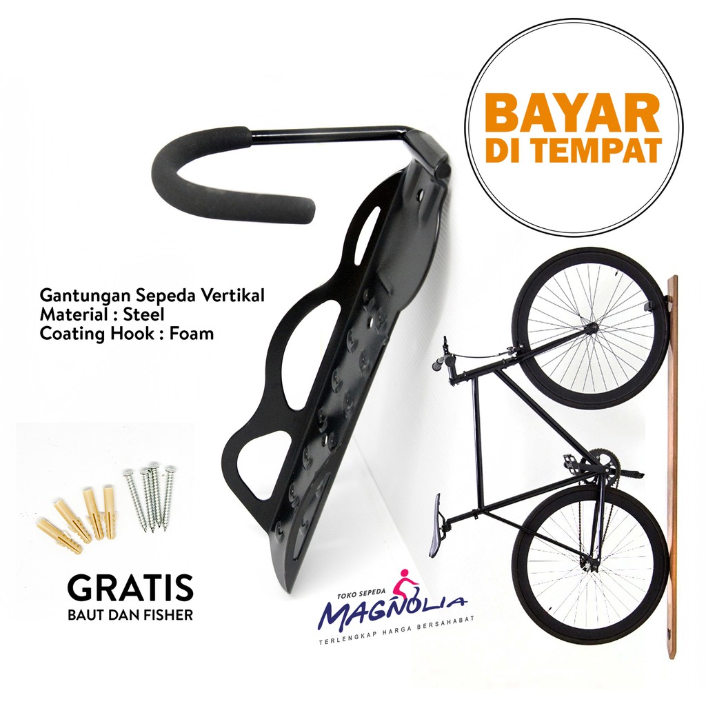 Jual Hanger Sepeda Gantungan Sepeda Gunung di Dinding Alat Tempat ...