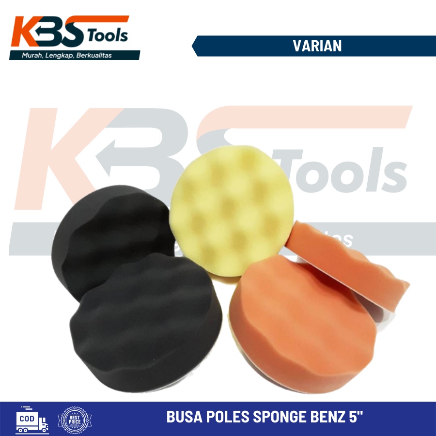 Jual BENZ Busa Poles Sponge Mobil dan Motor 5" - Sponge Polishing 5 ...