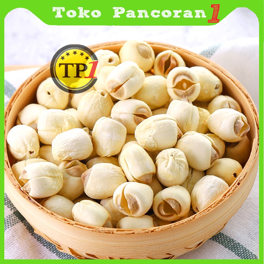 Jual Biji Teratai / Lotus Seed / Lien Zi /100 gr murah | Shopee Indonesia