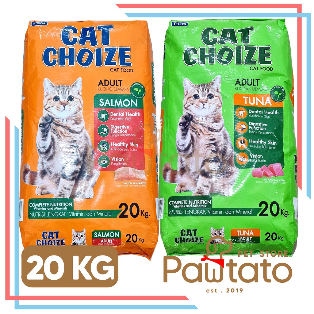 Jual Makanan Kucing CAT CHOIZE 20KG Cat Food Pelet Bermutu Makan Kering ...