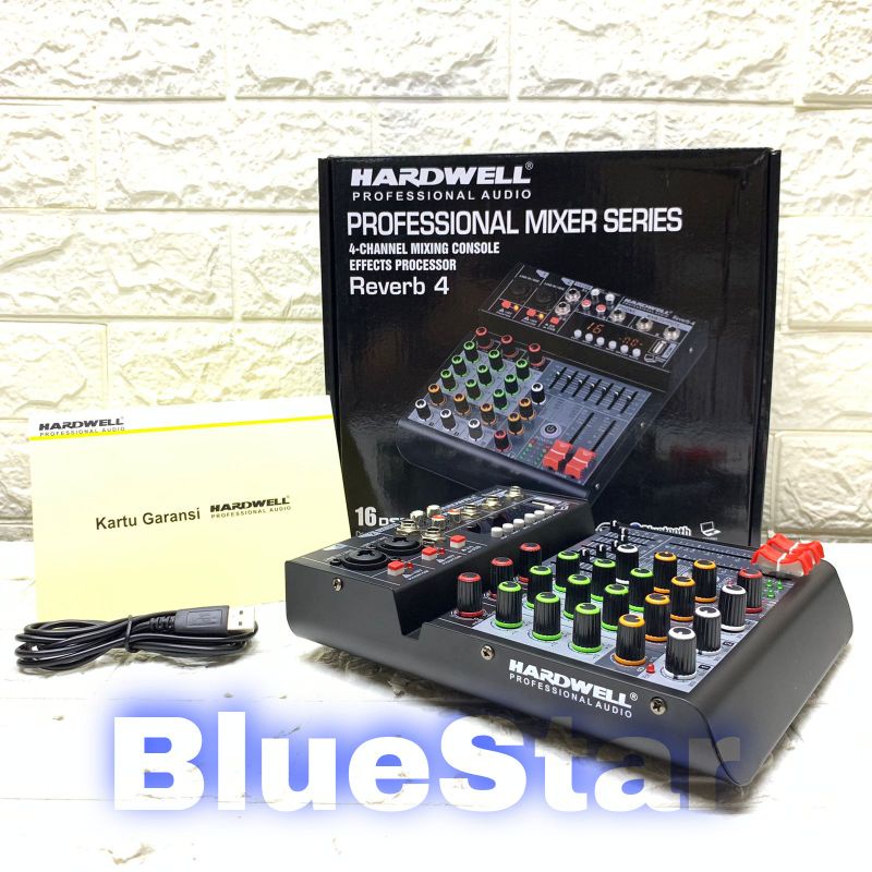Jual Mixer Ashley Premium 4 - Hardwell Reverb 4 Original 4 Channel Bluetooth - USB With ...