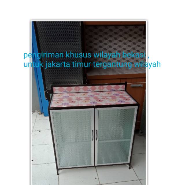 Jual Meja kompor 2 pintu rata | Shopee Indonesia