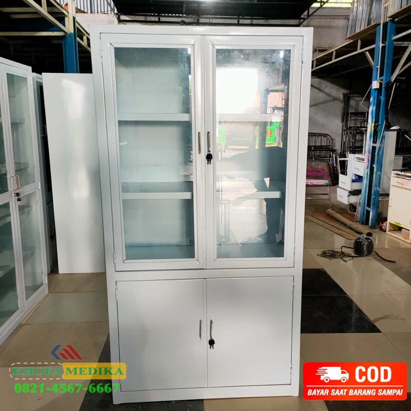 Jual Lemari Obat Lemari Instrumen Medicine Cabinet Besi 2 Pintu ...