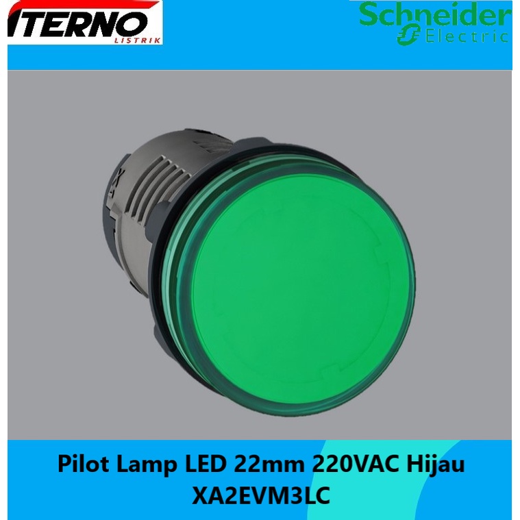 Jual Pilot Lamp LED XA2EVM3LC 22mm 220VAC Hijau Schneider | Shopee ...