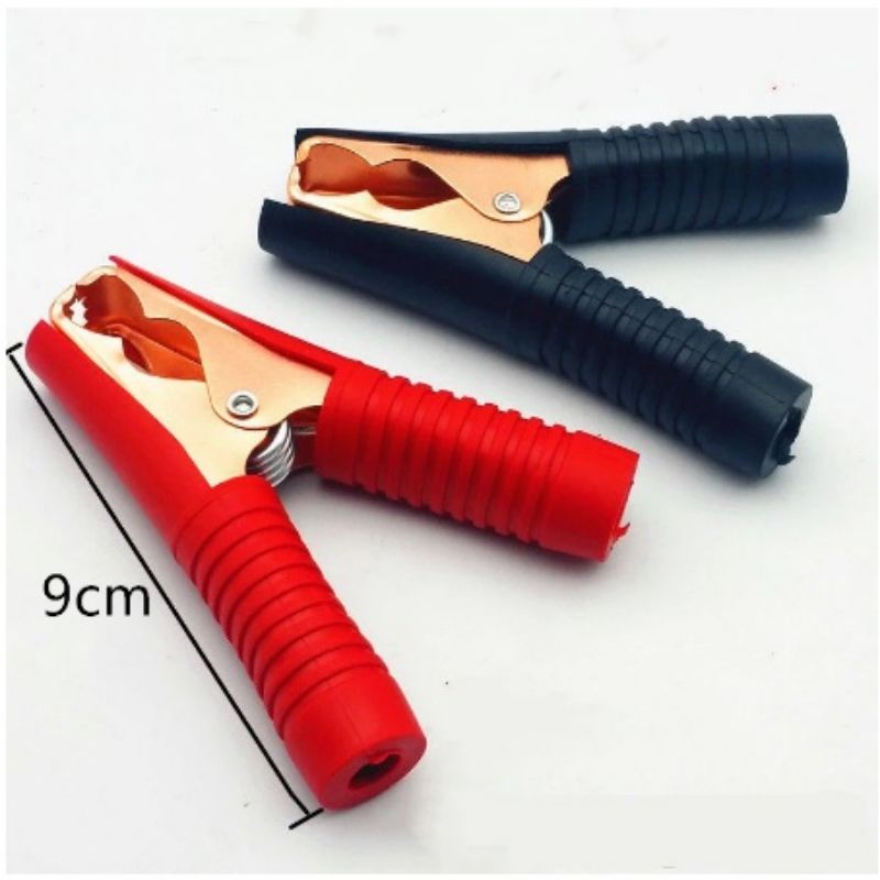 Jual Jepitan buaya aki 100A aligator clamp klip besar jepit accu 1 set ...