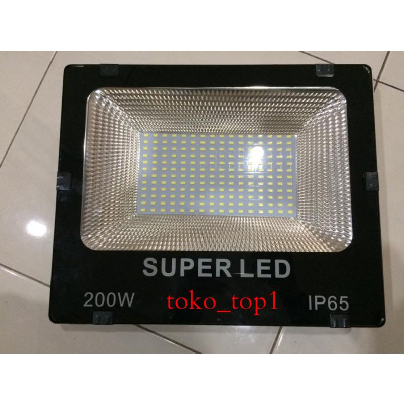 Jual lampu sorot tipis led smd 200w outdoor tembak/ flood light /kap sorot led/smd | Shopee ...