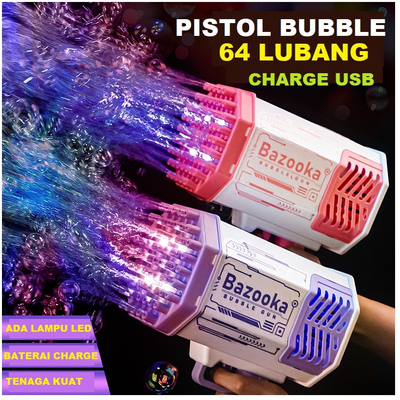 Jual MAINAN ANAK EDUKASI 64 LUBANG MACHINE BAZOOKA JUMBO SPRAY BUBBLE ...