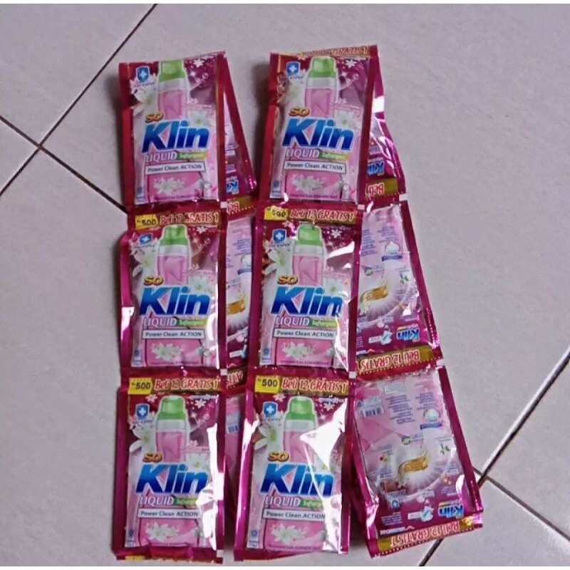 Jual so klin softergent renceng soklin detergen cair liquid harga ...