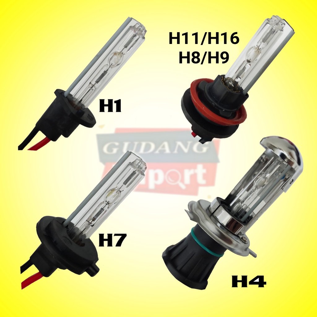 Jual BOHLAM LAMPU HID MOBIL H4 H1 H11 H7 H16 HB3 HB4 35 WATT 55 WATT 6000K PUTIH 35W 55W ...