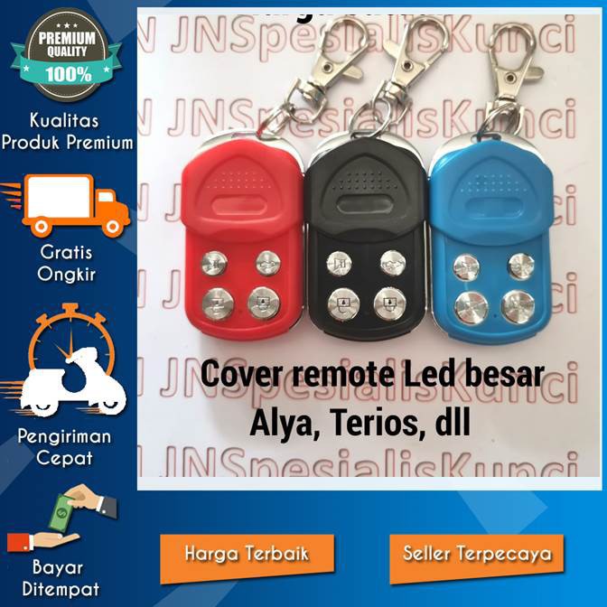 Jual CASING REMOTE MOBIL TERIOS 2012 AYLA ALYA LED BESAR PCB TOMBOL ...