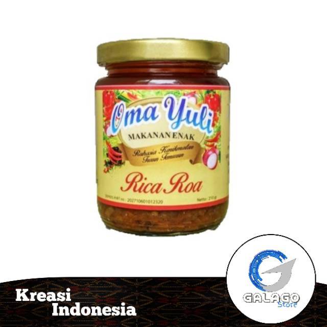 Jual Sambal Rica Roa Oma Yuli Khas Manado | Shopee Indonesia