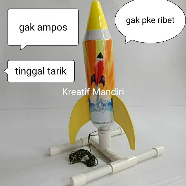 Jual [Mainan Edukasi] Roket Air Dan Alat Peluncur / Water Rocket ...