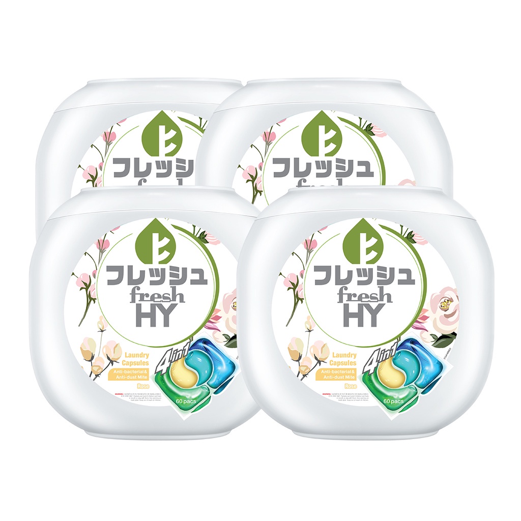Jual Fresh HY 4-in-1 Laundry Capsules 60pcs Detergent | Shopee Indonesia