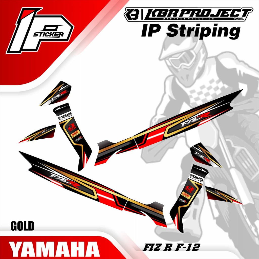 Jual FIZ R striping FIZ R motor YAMAHA motor sticker variasi Racing F ...