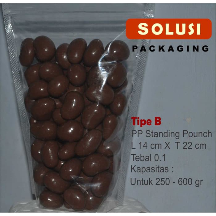Jual KEMASAN PLASTIK STANDING POUNCH SEDANG TIPE B / PLASTIK KEMASAN ...