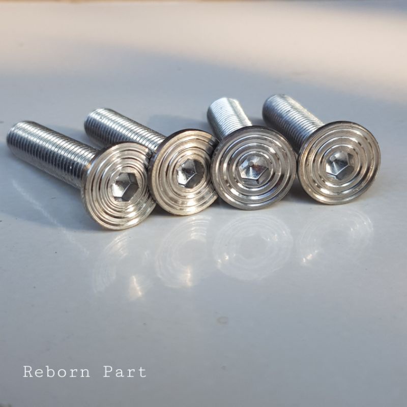 Jual BAUT VARIASI STAINLESS 304 M8 KUNCI T 12, CUSTOM SLIM, PJG 2,5 3 3 ...