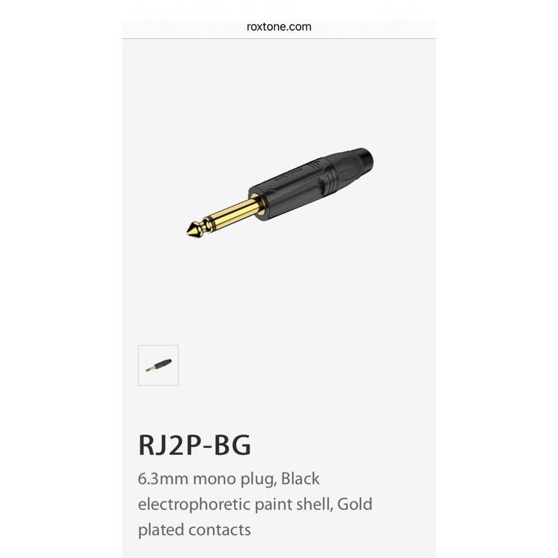 Jual jack jek akai mono ROXTONE gold kuningan jek toa mono jek mic mono ...