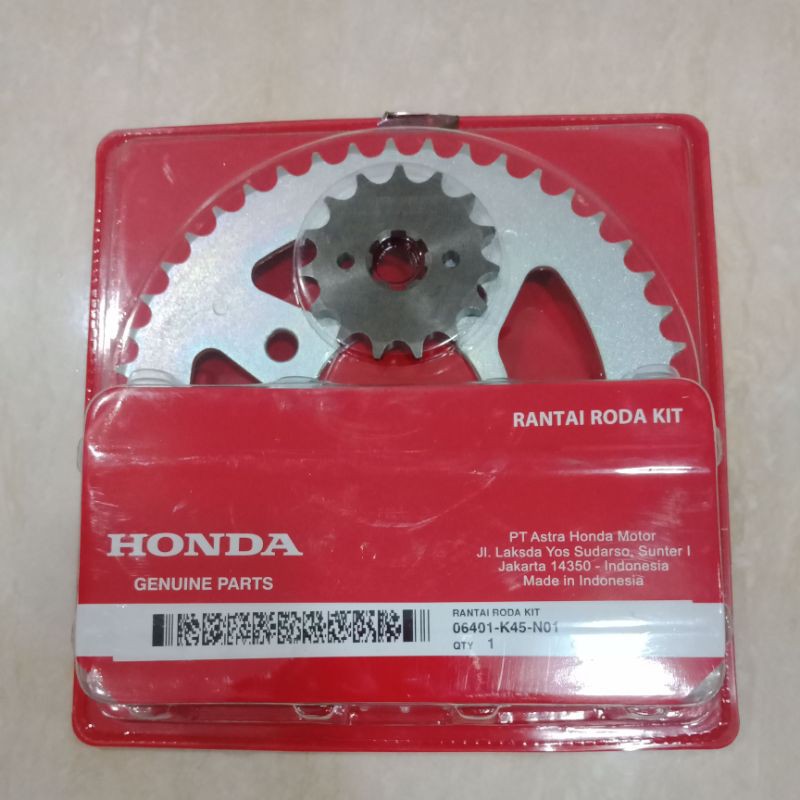Jual GEAR GIR RANTAI SET K45 CB 150 NEW LED CBR 150 R LAMA BOHLAM ORIGINAL ORI HONDA AHM 06401 ...