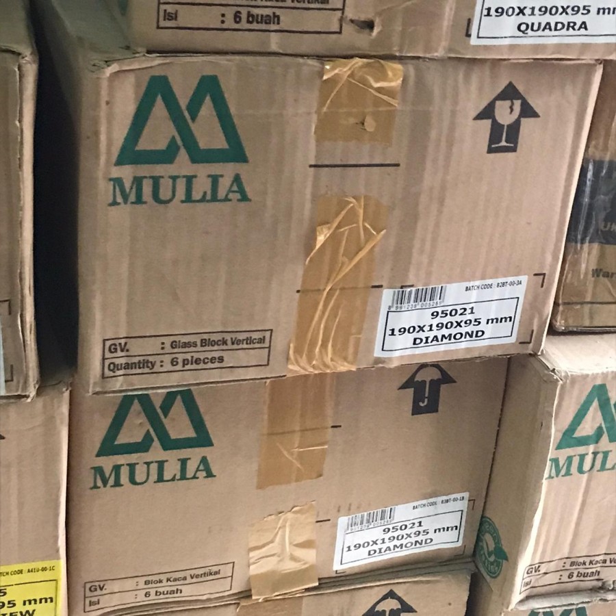Jual glassblock mulia glass block glassblok box 20 x 20 | Shopee Indonesia