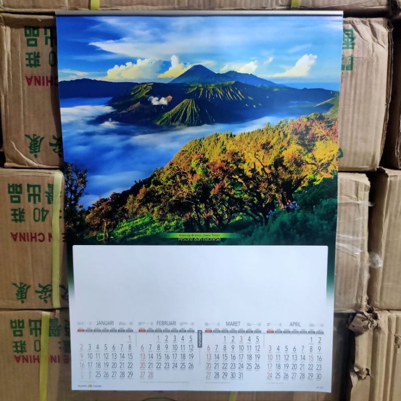 Jual Kalender dinding caturwulan 2022 pesona alam Indonesia 1 | Shopee ...