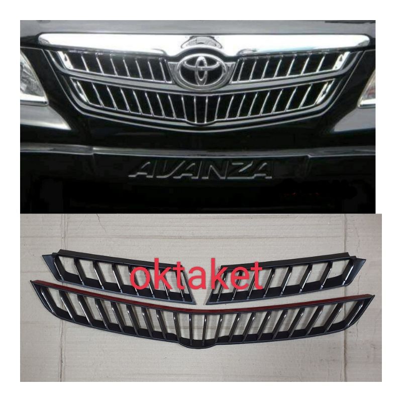 Jual list grill depan Avanza Xenia lama 2005 2008 2010 2011 model Camry ...