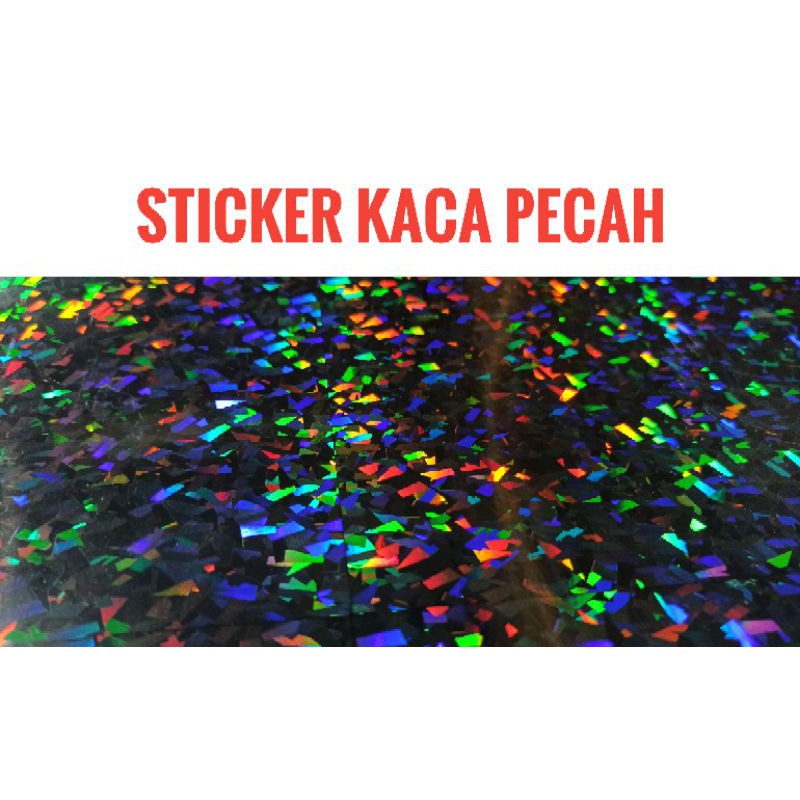 Jual Sticker Hologram Kaca Pecah Metal Jig Popper Spoon | Shopee Indonesia