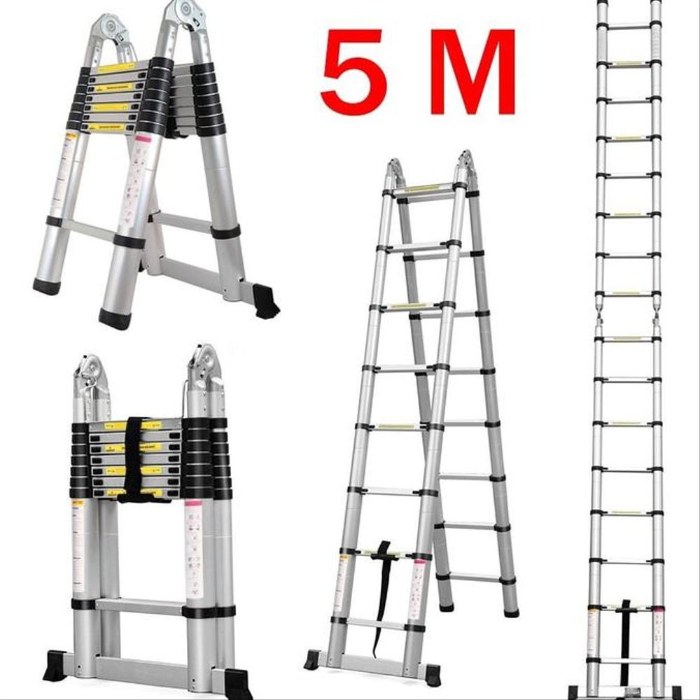 Jual Tangga Teleskopik Serbaguna 5 meter / Telescopic Multipurpose ...