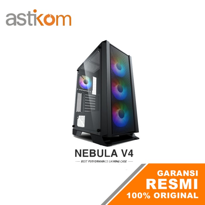 Jual Casing PC INFINITY NEBULA V4 Tempered Glass ATX PC Case Gaming ...