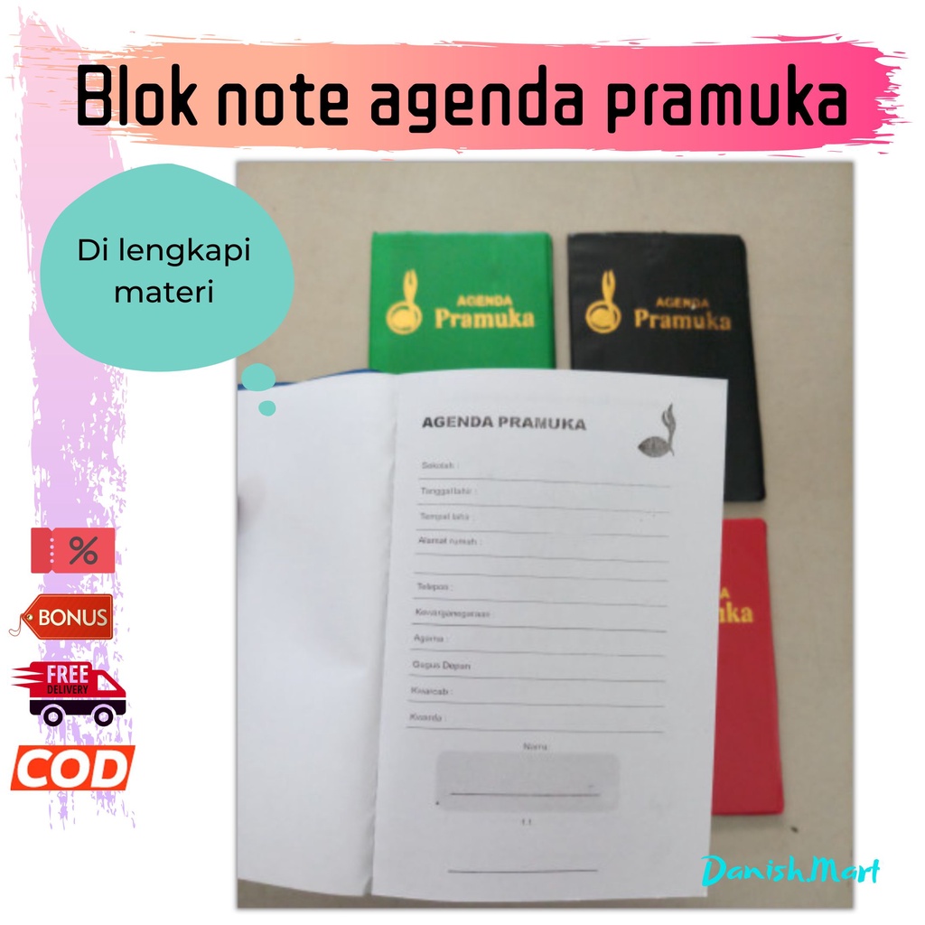 Jual Buku Tulis Pramuka Agenda Catatan Perlengkapan Blok Note Kegiatan ...