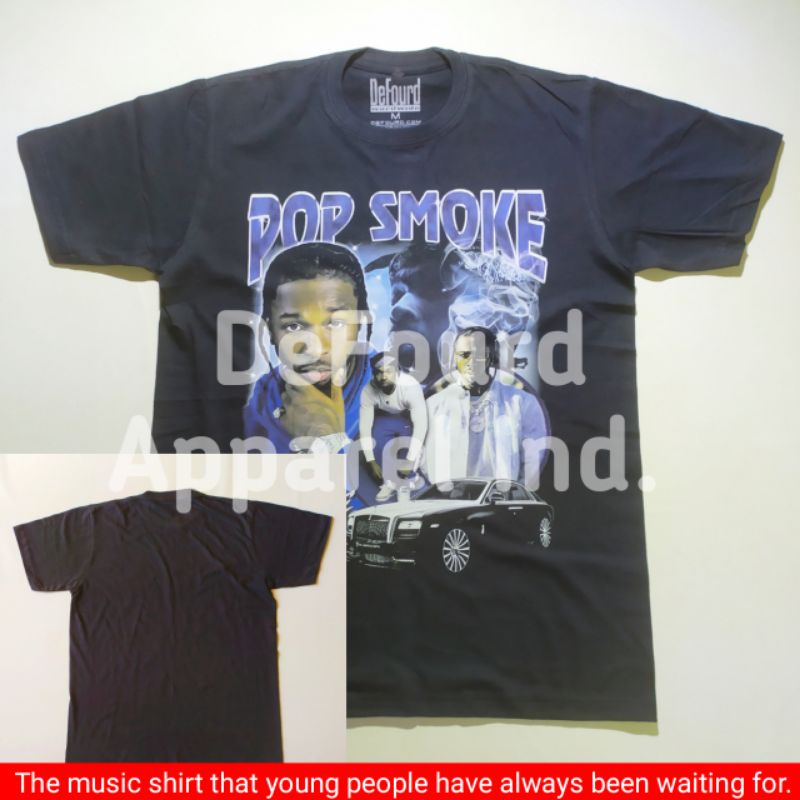 Jual Kaos Musik Rapper Pop Smoke, Baju Hip-hop Pop Smoke Meet the Woo ...