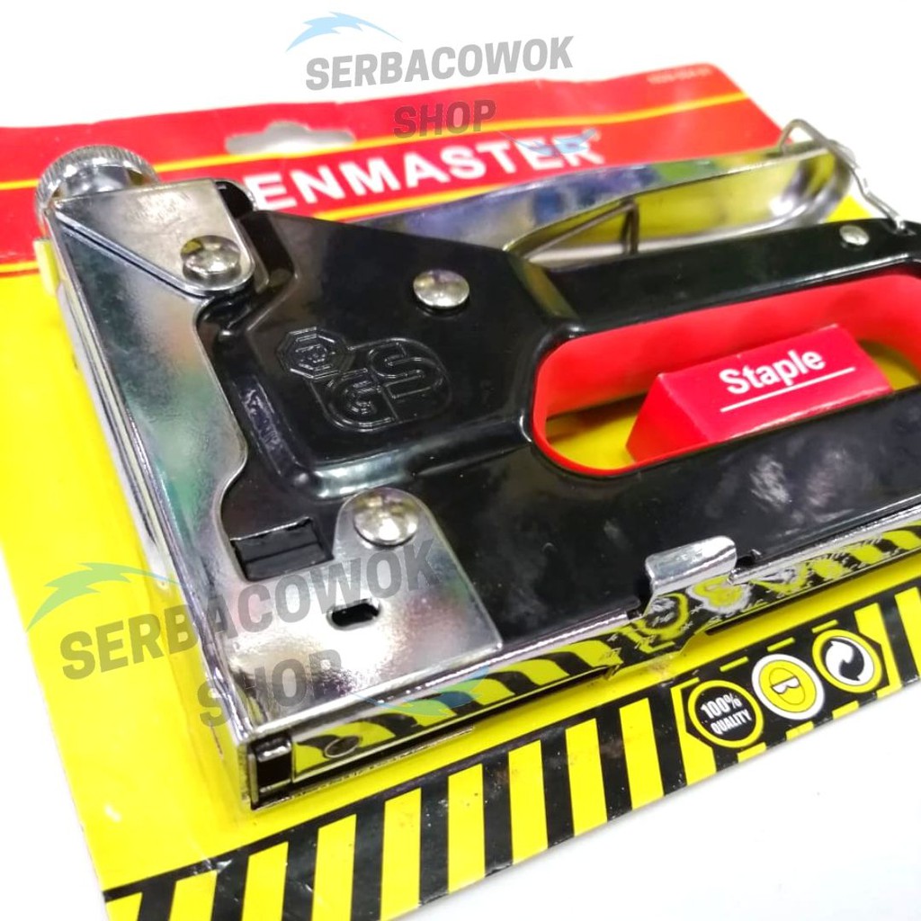 Jual Kenmaster Gun Tacker Stapler Mesin Staples Jok Heavy Duty 4 - 14 ...