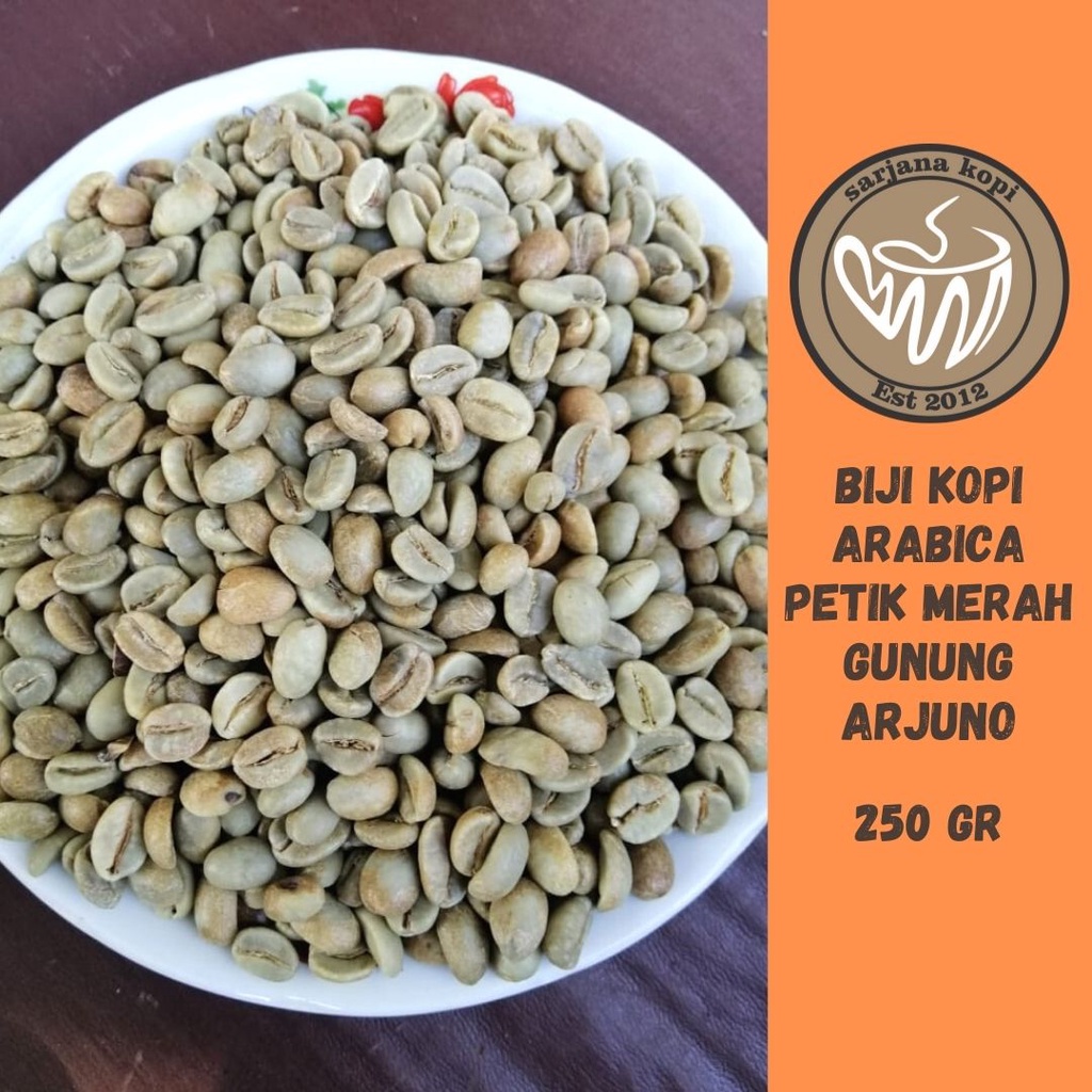 Jual Biji kopi Arabica petik merah / Green Bean Arabica gunung arjuno ...