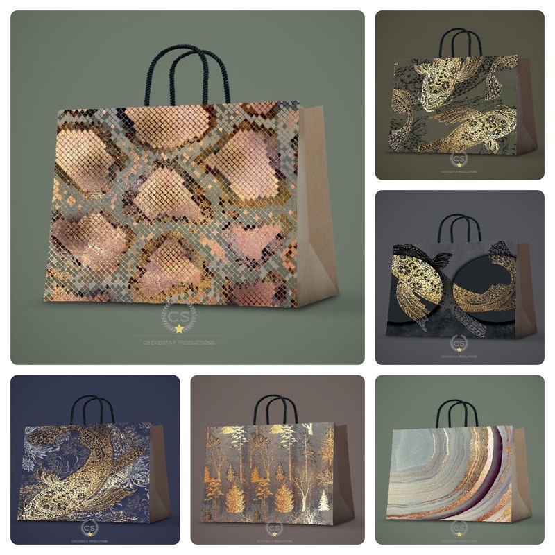 Jual paper bag abstrak/Paper bag kado/paper bag kertas kado/goodie bag ...