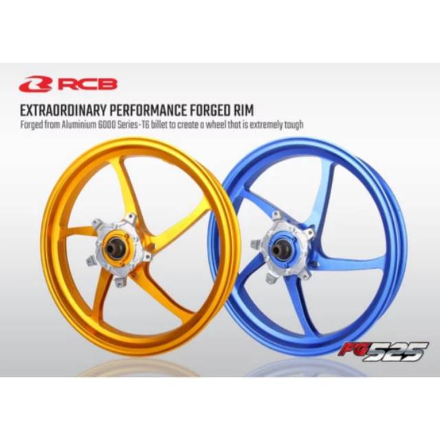 Jual Velg RCB Forged rim FG525 YAMAHA R25 velg racing RCB R25 original ...