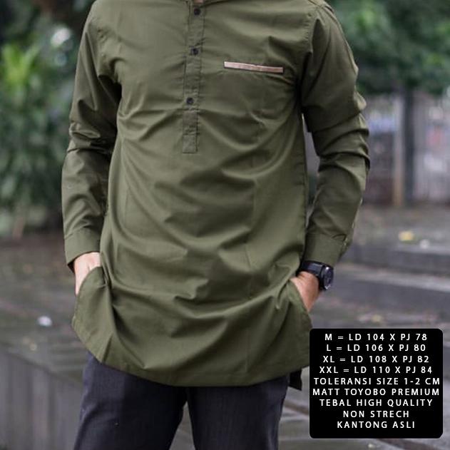 Jual L-75 BAJU KOKO PRIA warna HIJAU ARMY kemeja koko kerah shanghai ... Jual L-75 BAJU KOKO PRIA warna HIJAU ARMY kemeja koko kerah shanghai ...