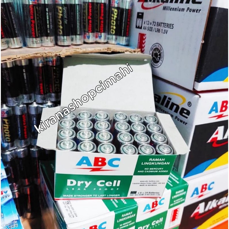Jual Batre ABC hijau AA isi 24 pcs / baterai / battery / batu / ABC a2 ...