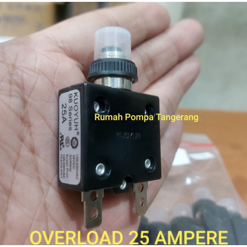 Jual Overload pompa satelit 25 ampere switch protector 25 ampere ...