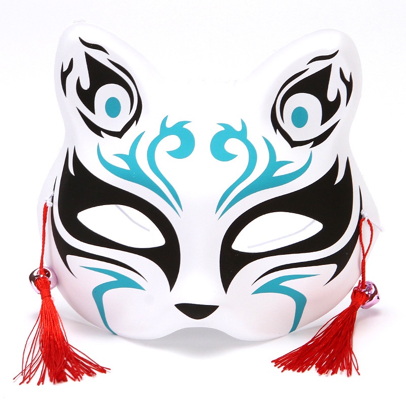Jual TOHK topeng kitsune fox bunkasai japanese festival mask rubah ...