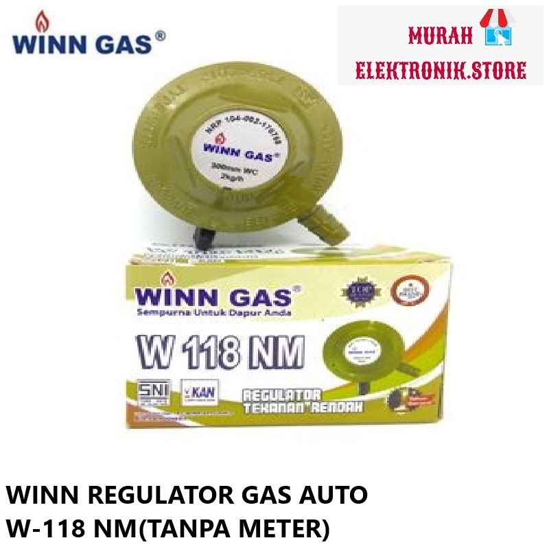 Jual Regulator Winn Gas Auto W-118 NM (Tanpa Meter) | Shopee Indonesia