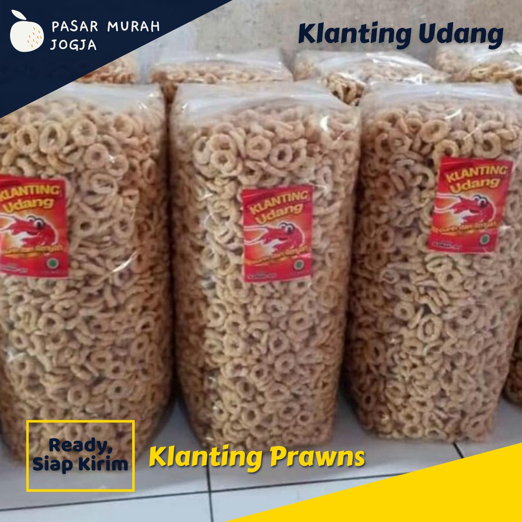 Jual Slondok 500gram Klanting Lanting Udang Asli Camilan Halal Sudah ...