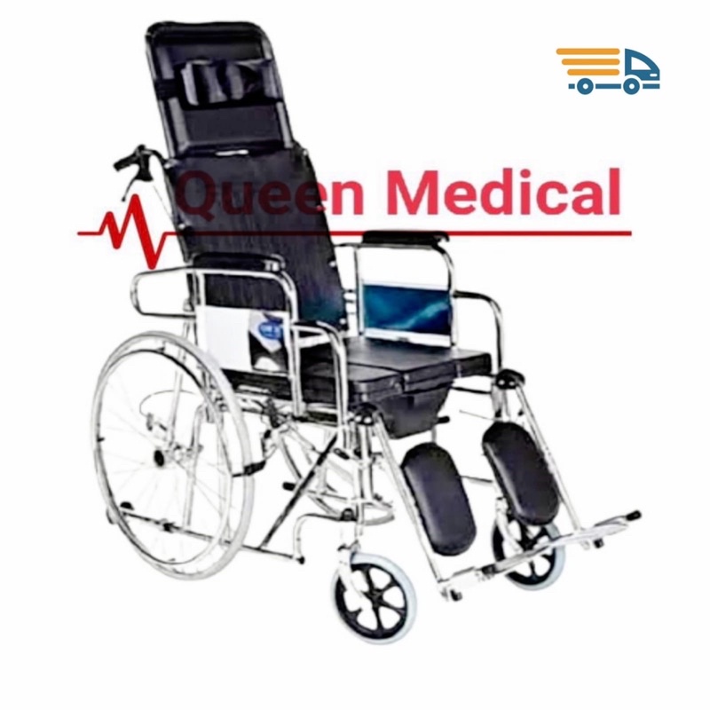 Jual Kursi Roda Pasien Sella 3in1 Selonjor/Tidur/BAB 3in1 (Via ...