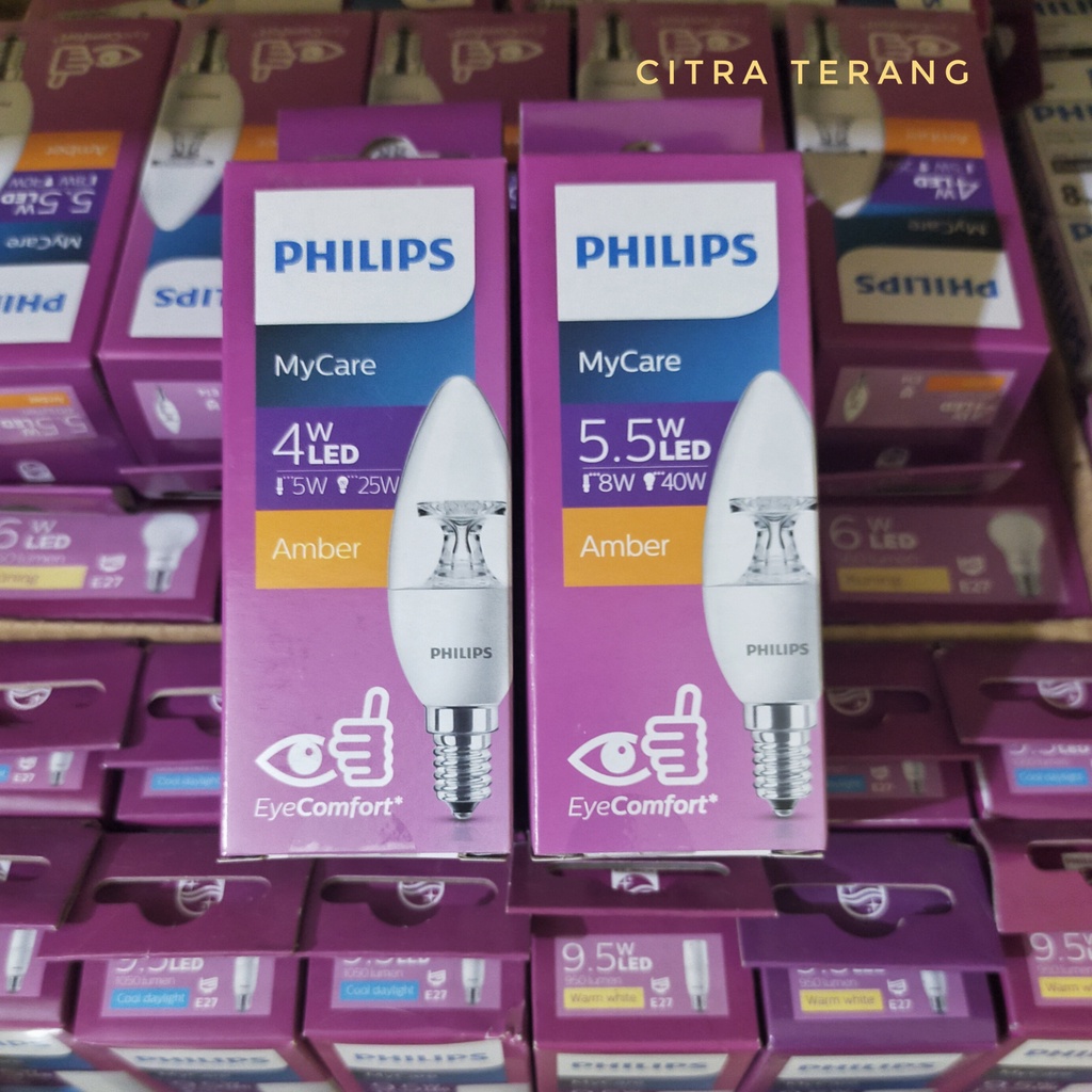 Jual Philips LED Candle e14 Kuning | Shopee Indonesia