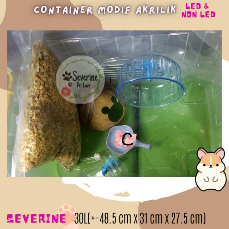 Jual kontainer box modif Akrilik Container kandang hamster komplit ...