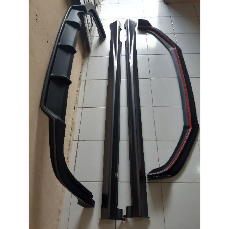 Jual paket bodykit honda mobilio e atau s front lips side skirt dan ...