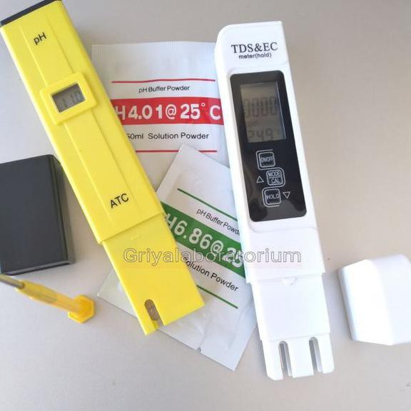 Jual PAKET ALAT UKUR PH METER DAN TDS EC KUALITAS & KONDUKTIVITAS LARUTAN | Shopee Indonesia