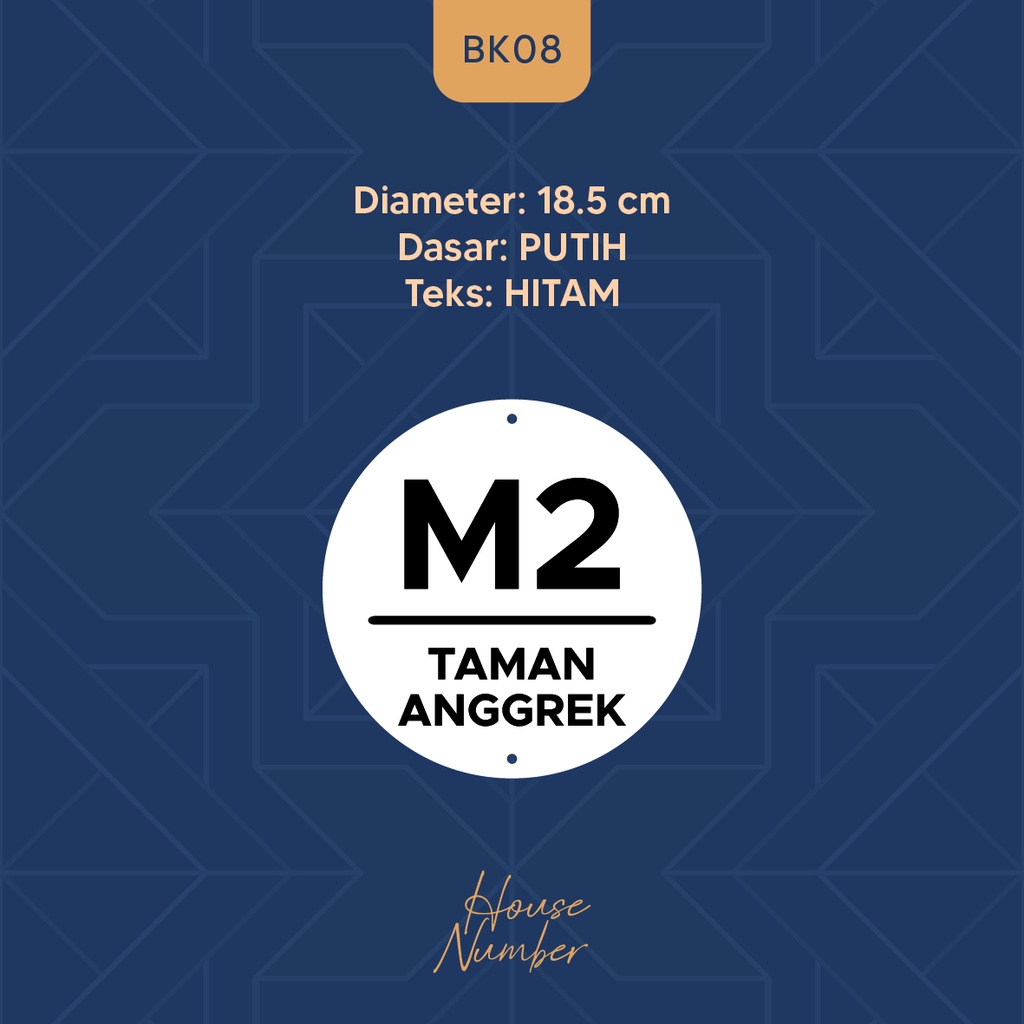 Jual Nomor Rumah Akrilik / Acrylic House Number / Papan Alamat (Custom ...