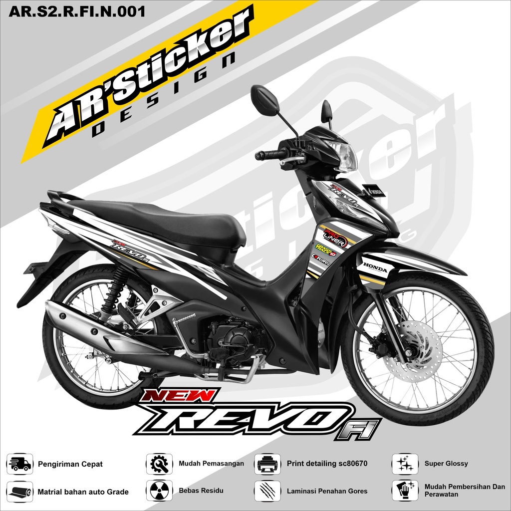 Jual Revo Sticker Striping Revo FI new - Stiker Motor REVO FIT INJEKSI ...