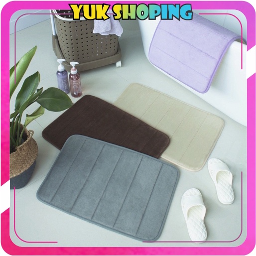 Jual YUKSHOPING Keset kaki memory foam Busa keset kaki anti slip serap ...