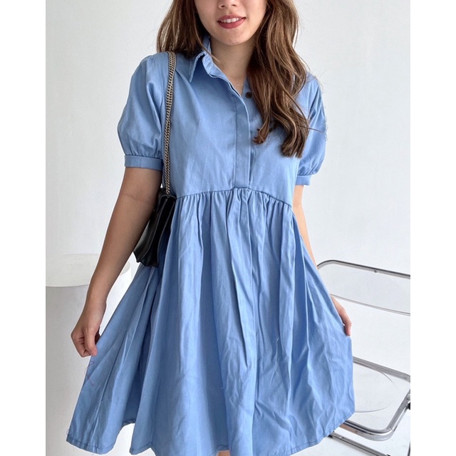 Jual HERFIT denima dress / 9166 | Shopee Indonesia