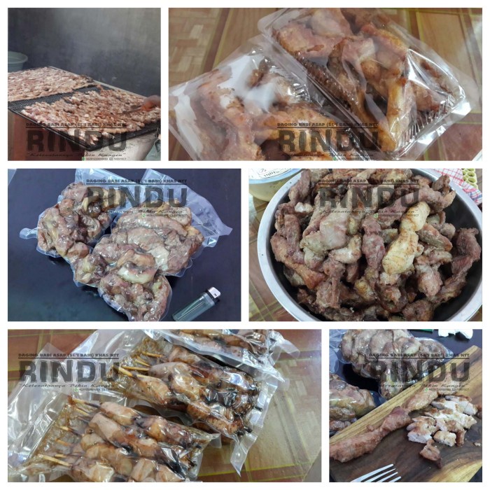 Jual Daging Asap - Se'I Babi / Sei Babi Kupang / Daging Babi Asap ...